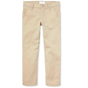 The Children's Place Girls Uniform Twill Woven Skinny Chino Pants Tan ...