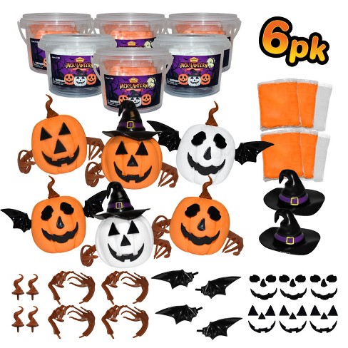 Build Buddiez Moldable Putty Craft Kits - Jack-o-lanterns (6-pack) : Target