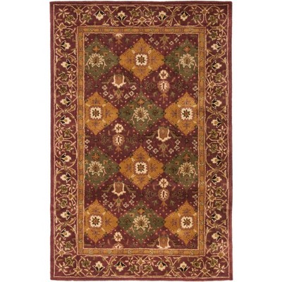 Antiquity AT57 Hand Tufted Indoor Area Rug - Wine - 5'x8' - Safavieh ...