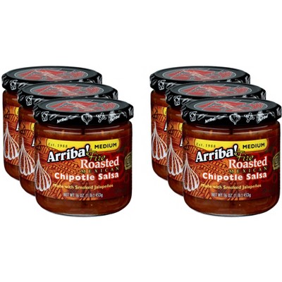 Casa Martinez Salsa Chipotle Fire Roasted - Pack Of 6 - 16 Oz : Target