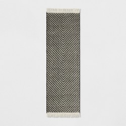 2'6"x4' Geometric Woven Accent Rug Black - Project 62™ : Target