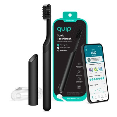 Quip Smart Rechargeable Sonic Electric Toothbrush - Metal L Timer ...