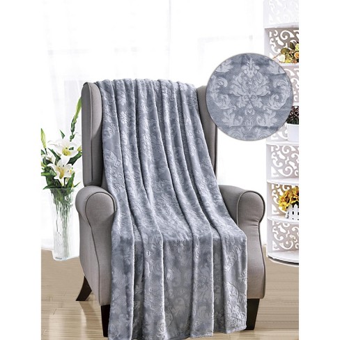 Versailles Ultra Soft Plush Contemporary Embossed Pattern All Season 50 ...