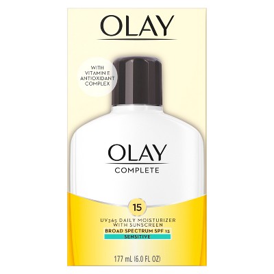 Olay Complete Lotion Moisturizer Sensitive Skin - Spf 15 - 6 Fl Oz : Target
