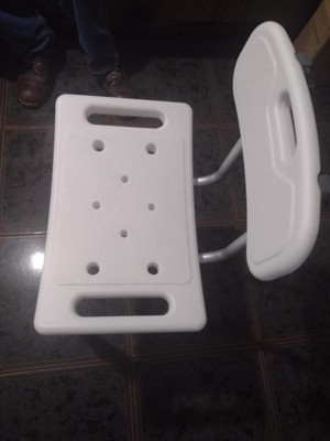 Shower Chair - Includes Back Scrubber & Additional Sponge - Anti Slip ...