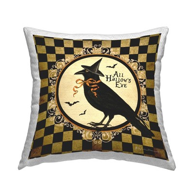 Stupell Industries Checkered All Hallow's Eve Crow : Target