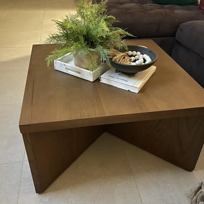 River Heights Square Wooden Coffee Table Black - Threshold™ Designed ...