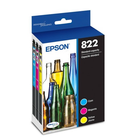 Epson 822 Standard Yield 3pk Ink Cartridge - Cyan Magenta Yellow : Target