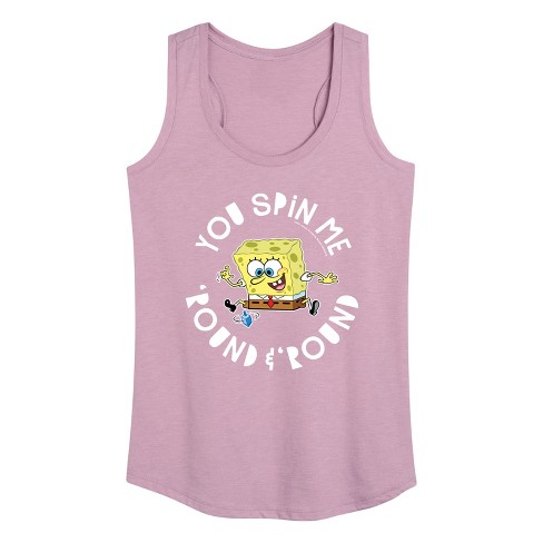 Women's Spongebob Squarepants You Spin Me Round And Round Graphic ...