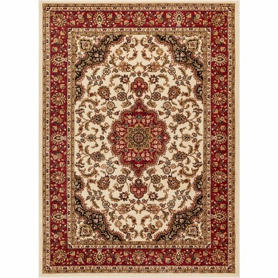 Deco Rings Ivory Geometric Modern Casual Area Rug 3x5 4x6 ( 3'11" X 5'3 ...