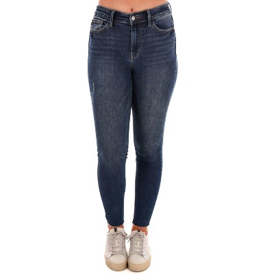 Women's Vintage Raw Hem Skinny Jeans - Judy Blue 1 : Target