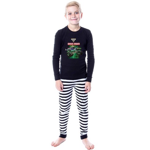Intimo Monster Jam Grave Digger Long Sleeve Shirt And Pants Pajama Set ...