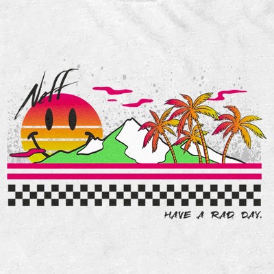 Men's Neff Have A Rad Day T-shirt - White - Small : Target