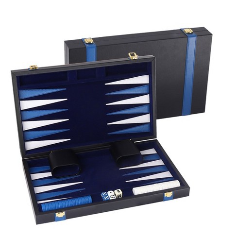 Gse Premium Leather Backgammon Board Game Set With Game Pieces ...