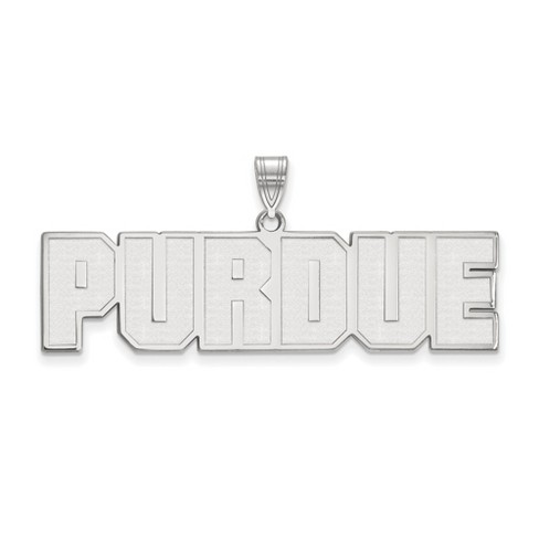 Black Bow Jewelry Sterling Silver Purdue Boilermakers Ncaa Large ...