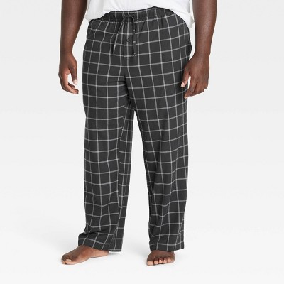 Men's Big & Tall Plaid Flannel Pajama Pants - Goodfellow & Co™ Gray 5xl ...