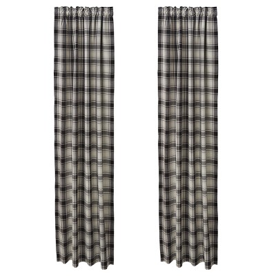 Park Designs Crossroads Plaid Lined Panel Pair 72'' X 84" : Target