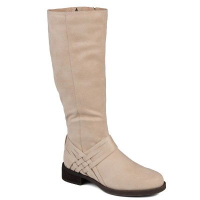 Journee Collection Womens Jester-01 Hidden Wedge Riding Boots Stone 6.5 ...