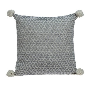 HomeRoots Gray Pearl Pom Throw Pillow : Target
