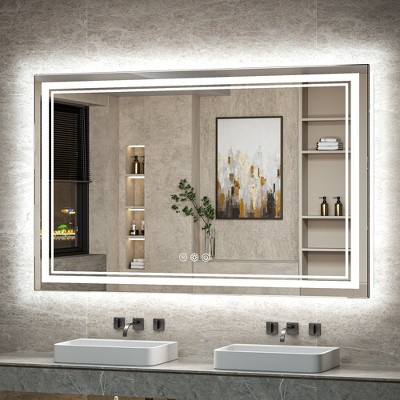 Keonjinn Led Bathroom Vanity Mirror, Front Light & Backlit, 3 Color ...
