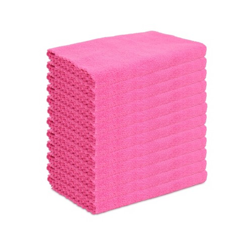 Smart Edge Microfiber Cleaning Cloth 16x16 Pink (12/pack) : Target