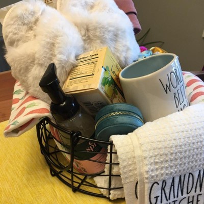 Round Wire Storage Basket With Handles Black - Hearth & Hand™ With ...