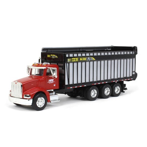 Spec Cast 1/64 Red Peterbilt 385 With H&s Big Dog 1226 Forage Box ...