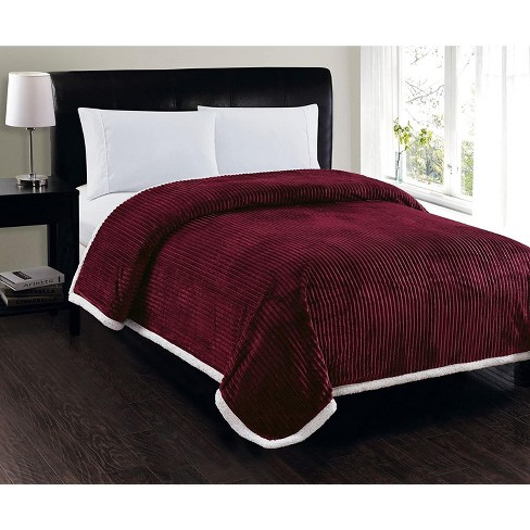 Sheridan Ultra Lush Reversible Faux Shearling Corduroy Blanket - King ...