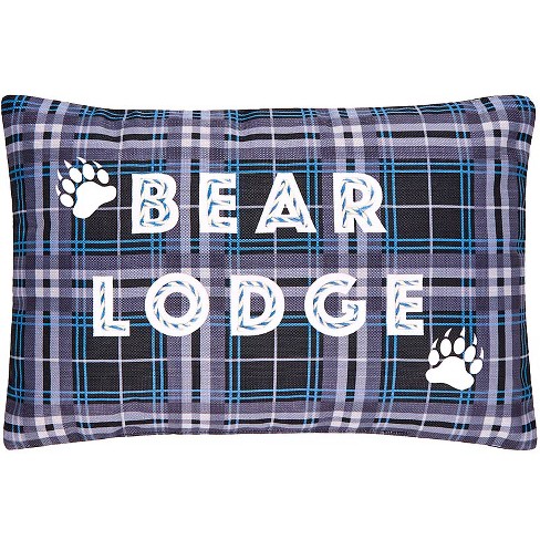 The Lakeside Collection Embroidered Accent Pillow Lodge Themed : Target