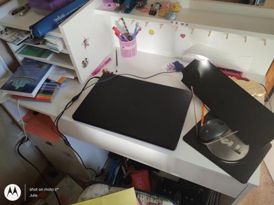 Crea Craft Table Wth Hutch Pure White - South Shore : Target