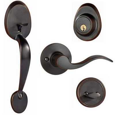Dorence Heavy Duty Single Cylinder Wave Style Lever Door Hardware ...