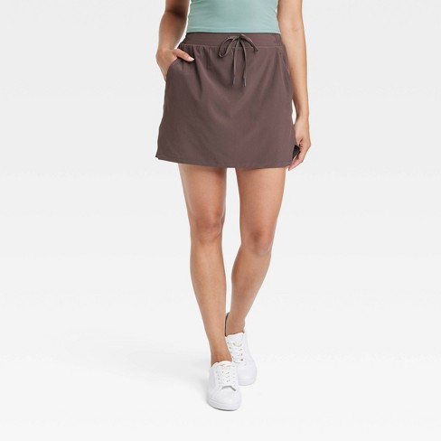 Women's Stretch Woven Skort - All In Motion™ Espresso Xl : Target