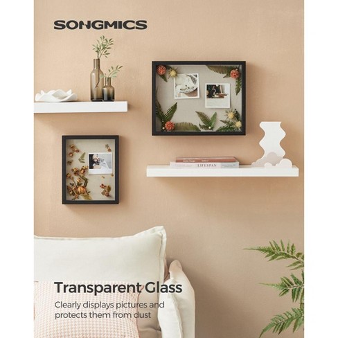 Songmics 11x14 Shadow Box Frame Black Box Frame Display Case With Top ...
