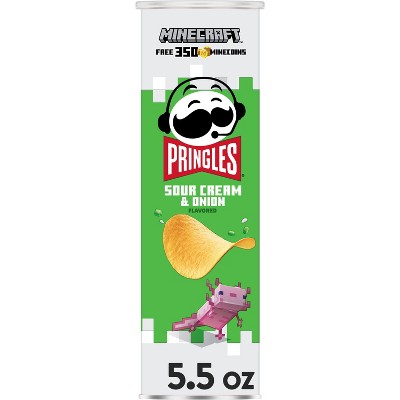 Pringles Sour Cream & Onion Potato Crisps Chips - 5.5oz : Target