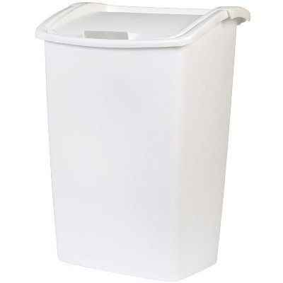 Rubbermaid 13.25 Gallon Rectangular Spring-top Lid Kitchen Wastebasket ...