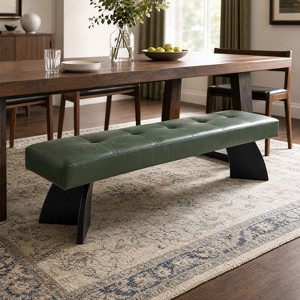 Christopher Knight Home Philia Mid-Century Modern Faux Leather ...