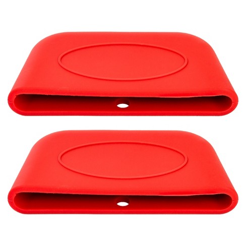 Lexi Home 2-pack Silicone Pot Handle Holder Set In Red : Target