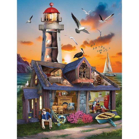 Sunsout Lighthouse Keepers Home 300 Pc Jigsaw Puzzle 29835 : Target