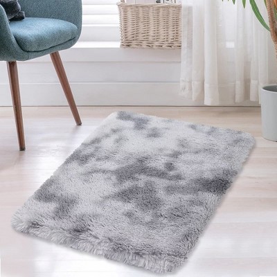 Garvee Soft Indoor Shag Fluffy Doormat Modern Plush Floor Mat, , 2.6' X ...