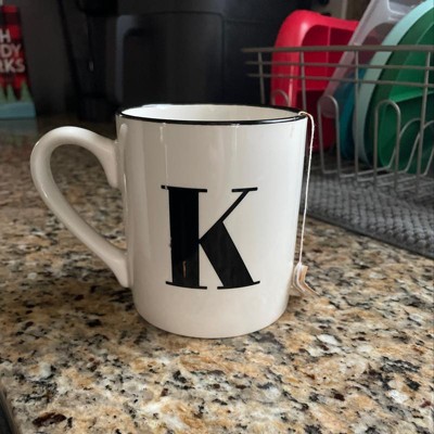 16oz Stoneware Monogram Mug - Opalhouse™ : Target