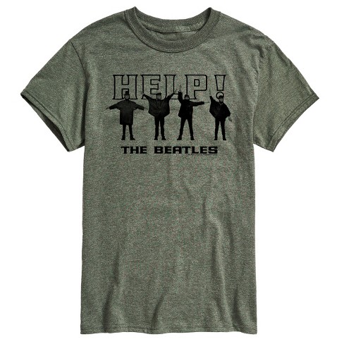 Men's The Beatles Help Silhouettes Short Sleeve Graphic T-shirt ...