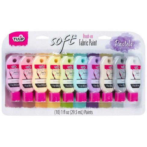 Tulip Color 10pk 1oz Brush-on Fabric Paint Pastels : Target