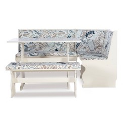 Tobin Backless Breakfast Corner Nook Set - Linon : Target