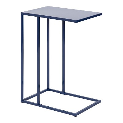 Kate And Laurel Lockhardt Rectangle Metal C Table, 19x13x27, Navy Blue ...