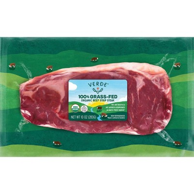 Verde Farms Organic Grassfed Strip - 10oz : Target
