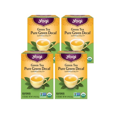 Yogi Tea - Green Tea Pure Green Decaf - 64 Ct, 4 Pack : Target