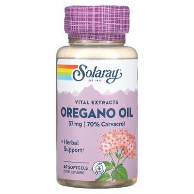 Solaray Oregano Oil Vital Extracts, 57 Mg, 60 Softgels : Target