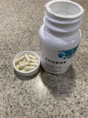 Thorne 5-mthf 5mg - Methylfolate (active B9 Folate) Supplement ...