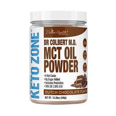 Divine Health Mct Oil Drink Mix Powder - Sugar Free Chocolate Flavor ...