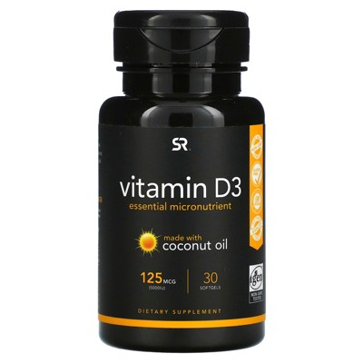 Vitamin D3 5000 Iu (125 Mcg) Bone Health And Immune Support Softgels ...